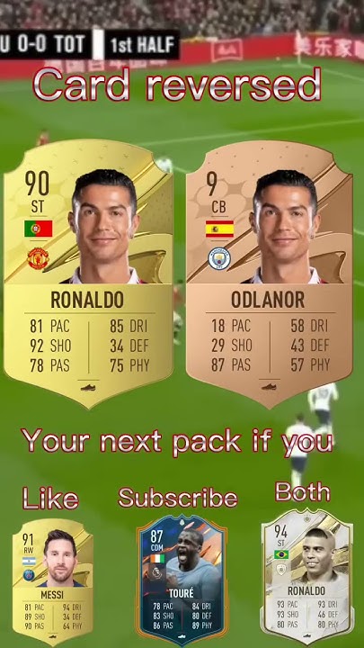 Ronaldo reversed card - YouTube