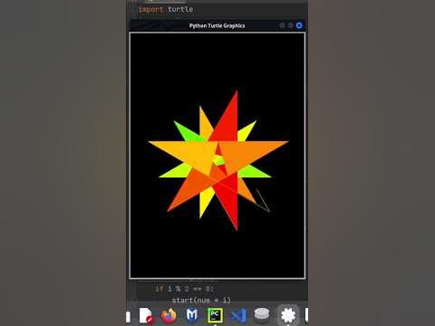 python program design 😀 turtle application 🐢 #python #shorts # ...
