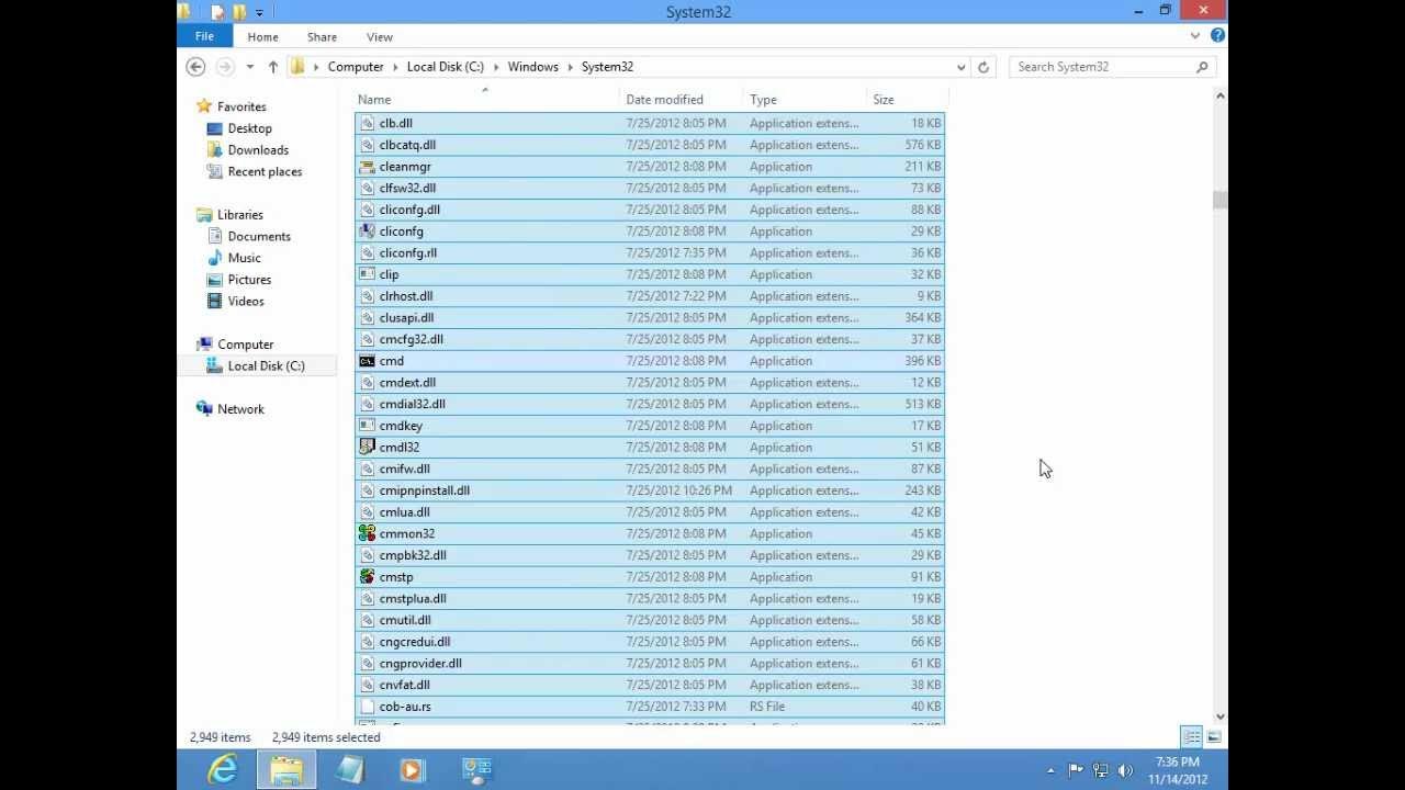 Deleting System32 on Windows 8 Pro - YouTube