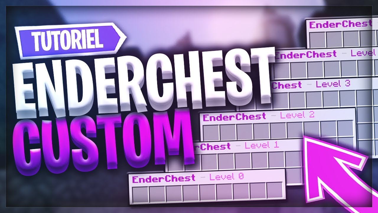 TUTORIEL PLUGIN - Customiser l'EnderChest sur son serveur minecraft - YouTube