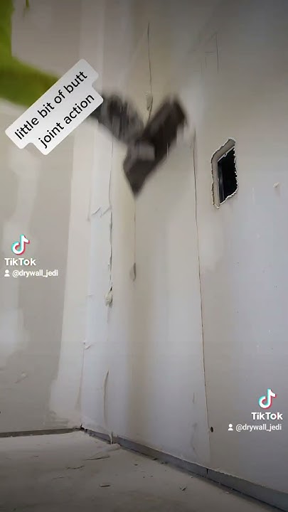 how to drywall. coating butt joints. - YouTube