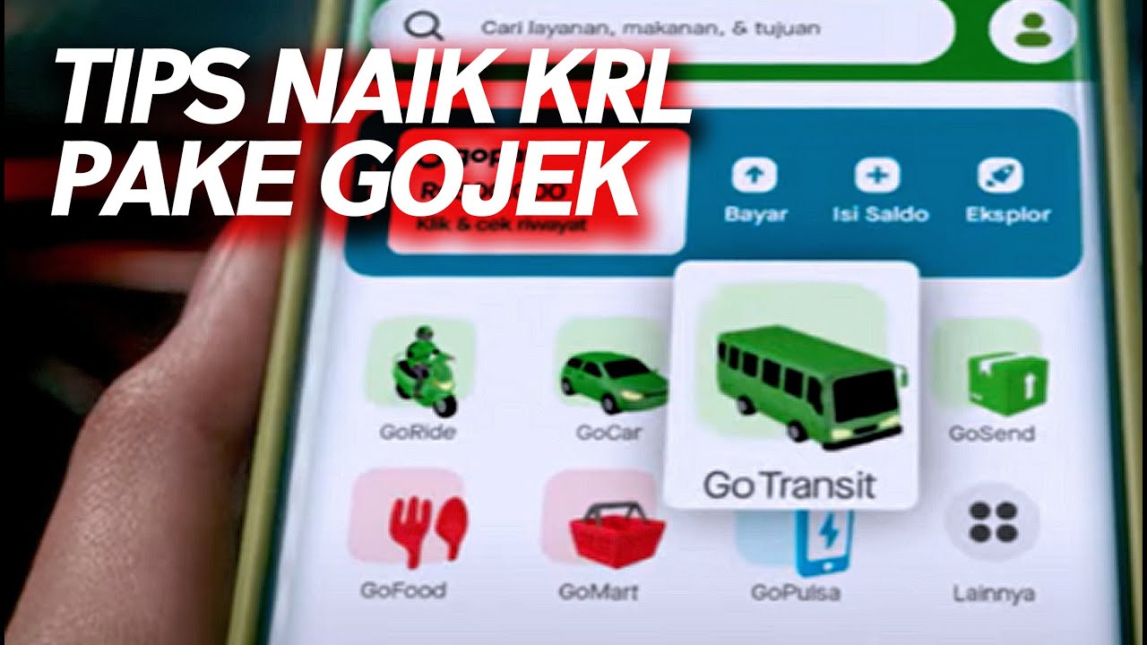 Tak Perlu Kartu Uang Elektronik, Ini Cara Naik KRL Pakai Gojek - YouTube