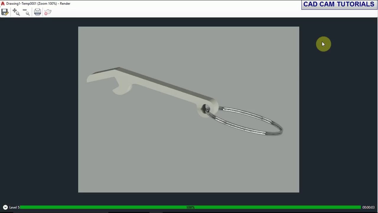 AutoCAD TUTORIAL 2018 BOTTLE OPENER# - YouTube