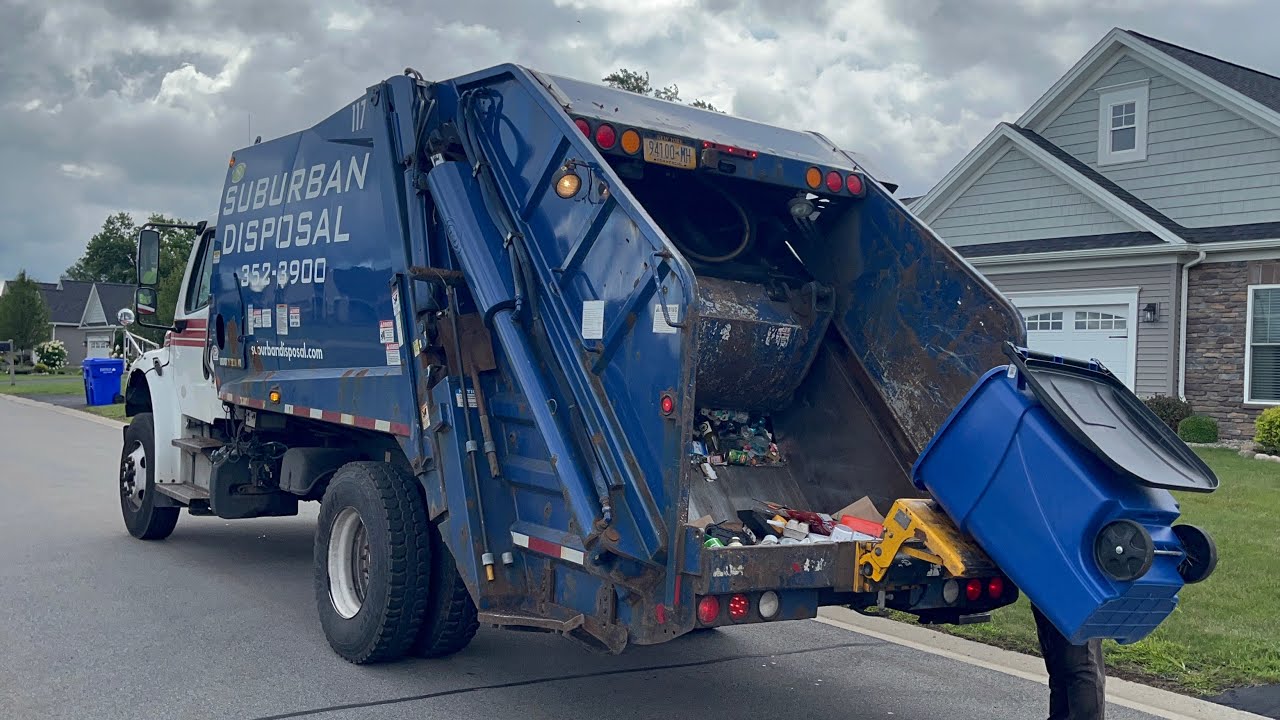 Suburban Disposal Freightliner New Way Rear Loader Garbage Truck ...