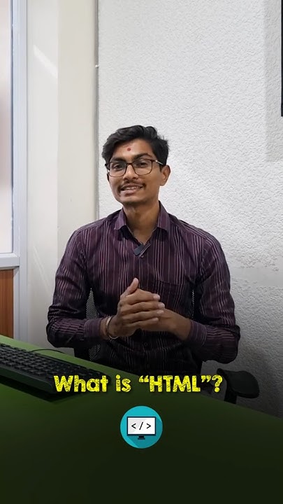 HTML એટલે શું? Why HTML ? - YouTube