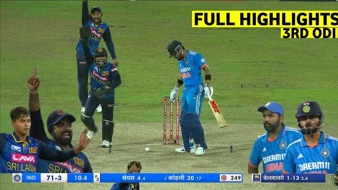 India vs Sri Lanka 3rd ODI Full Match Highlights 2024 | IND vs SL 3rd ...