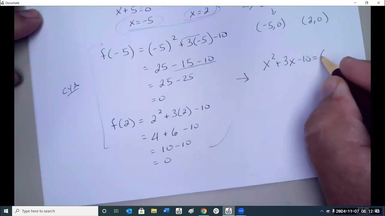 MATH 1314 - CH 4 SEC 3 - Polynomial Division + The Remainder and Factor Theorems - YouTube
