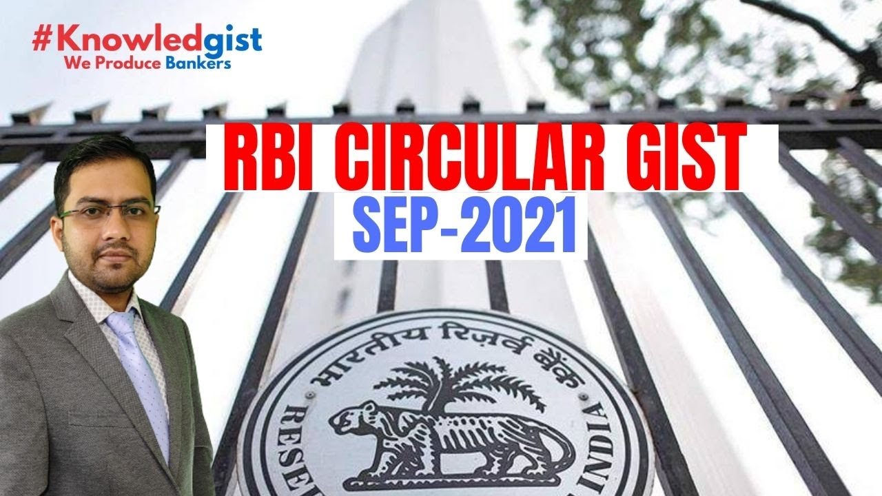 RBI Circular Gist | September 2021 - YouTube