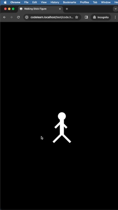🚶Stick Figure Walking | HTML CSS - YouTube