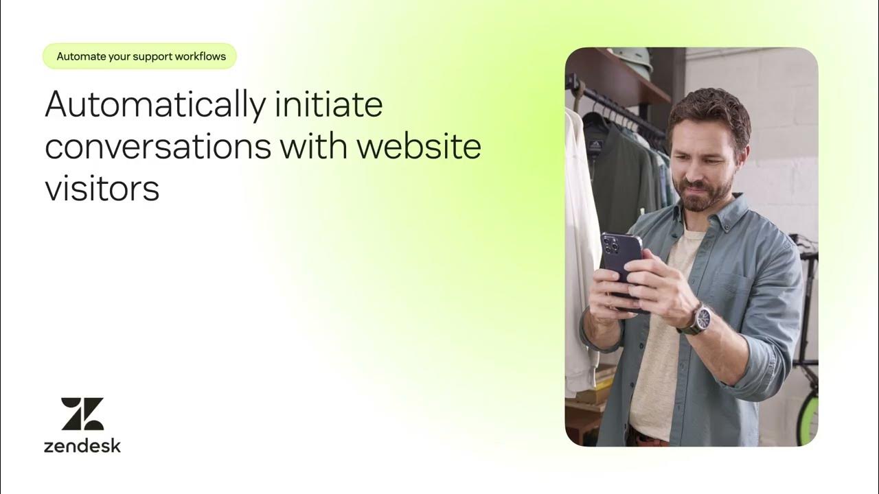 Zendesk how-to: Start automatic website conversations (2025) - YouTube