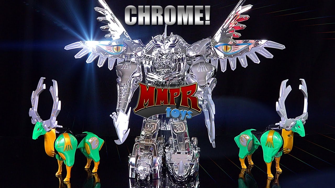 Power Rangers Wild Force Deer Zord Painted Silver! (Chrome Gaoranger ...