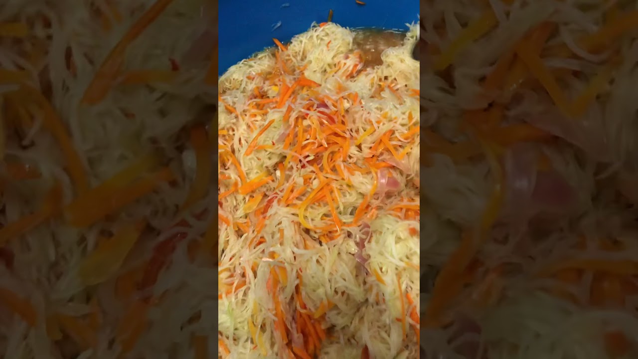 Atchara in the making! - YouTube