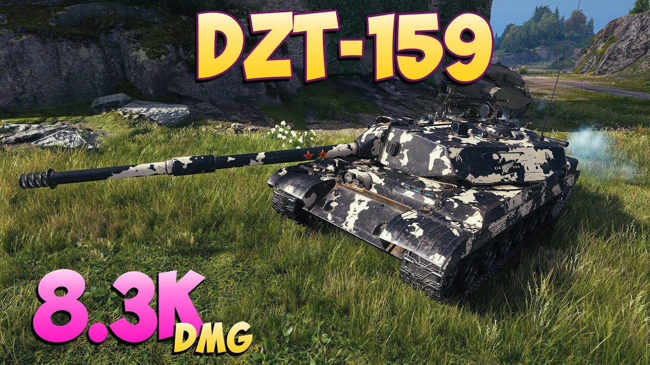 DZT-159 - 7 Kills 8.3K DMG - 1 vs 6! - World Of Tanks - YouTube