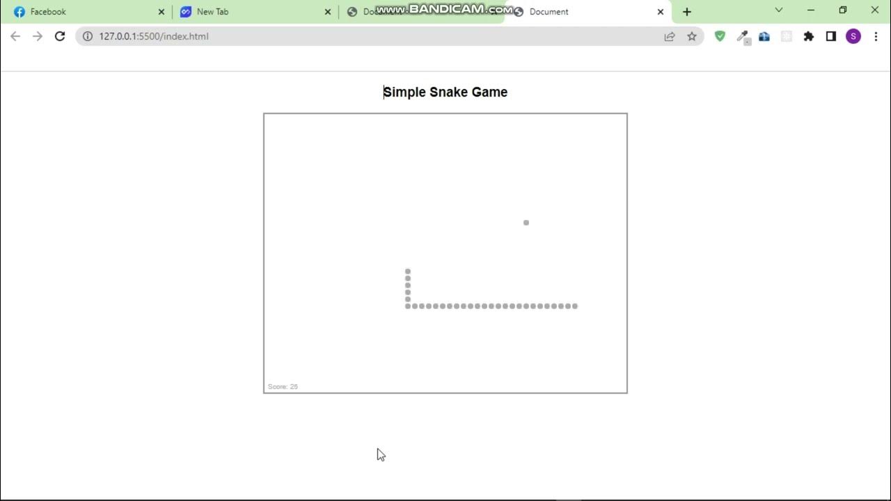 Snake Game Using Html css js [Make IT Lazy] - YouTube