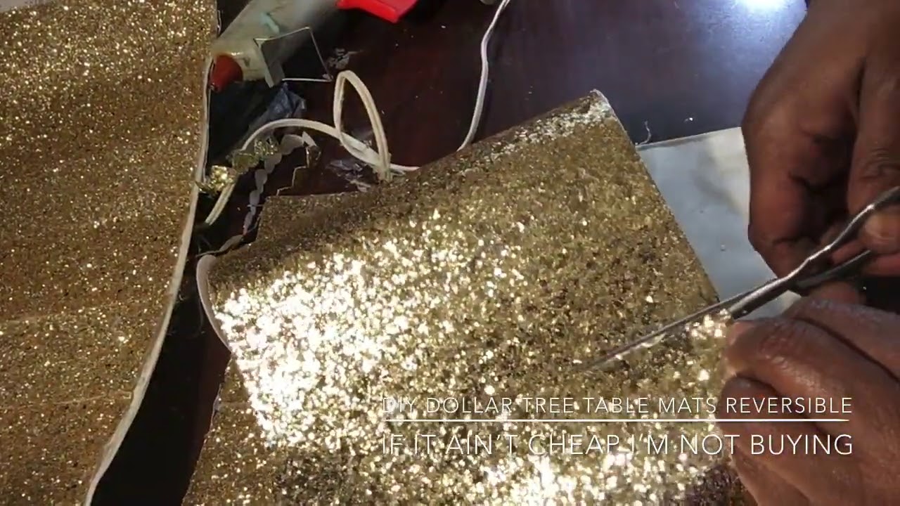 DIY Dollar Tree & Hobby Lobby Reversible Table Mat - YouTube