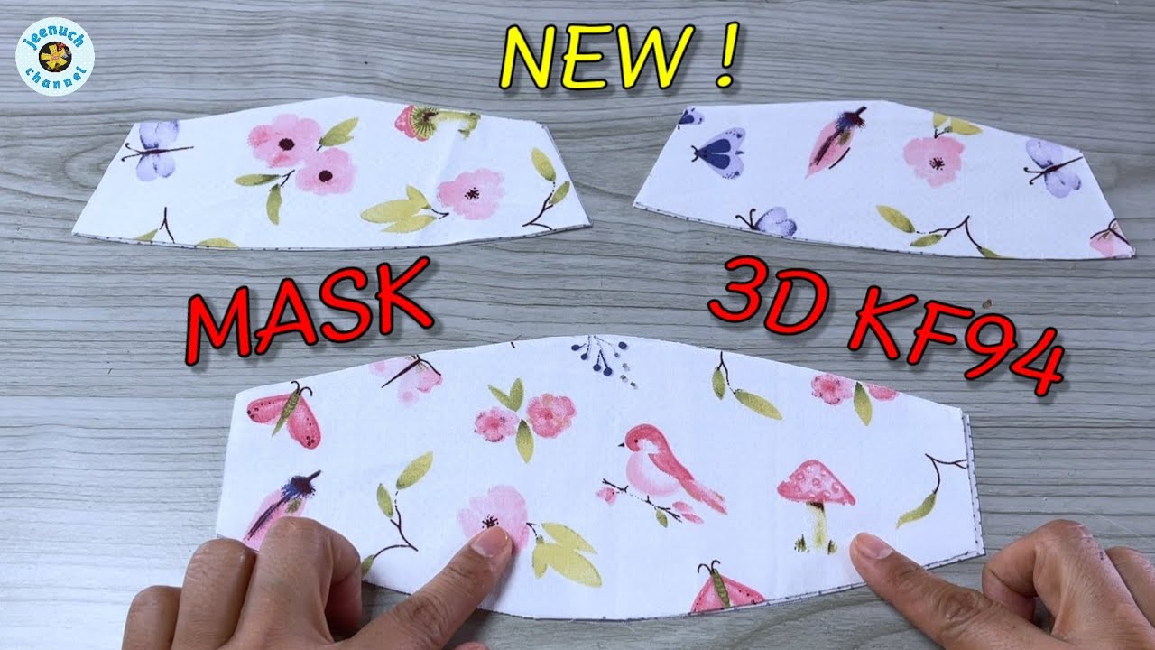 New🔥🔥DIY Mask 3D KF94 | Very Cute Face Mask | Very Breathable Face Mask ...
