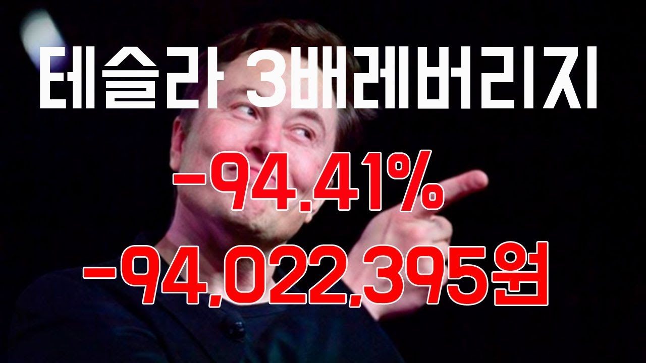 테슬라 3배 레버리지로 은퇴하기 / 삼슬라일기/ TSL3 / 첫영상 / - YouTube