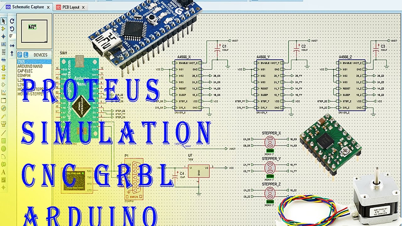Proteus Simulation Cnc Grbl Arduino Part 1 Youtube