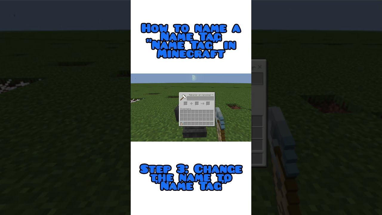 How To Name A Name Tag Name Tag In Minecraft YouTube How To Name A Name Tag Name Tag In Minecraft YouTube