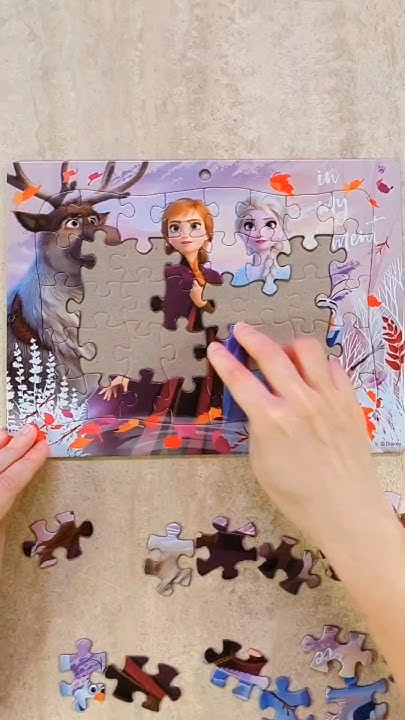 Magical Fun 2: Assembling the Frozen 2 Puzzle with Elsa, Anna, Olaf ...