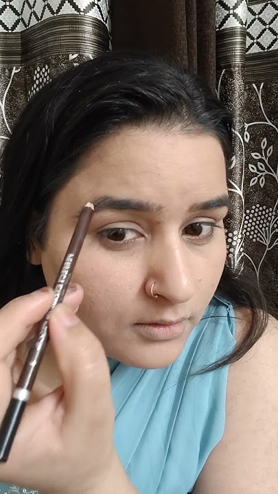 Natural eyebrow shape #makeuptutorial #simplemakeupforweddingparty #eyebrows #eyebrowtutorial # ...