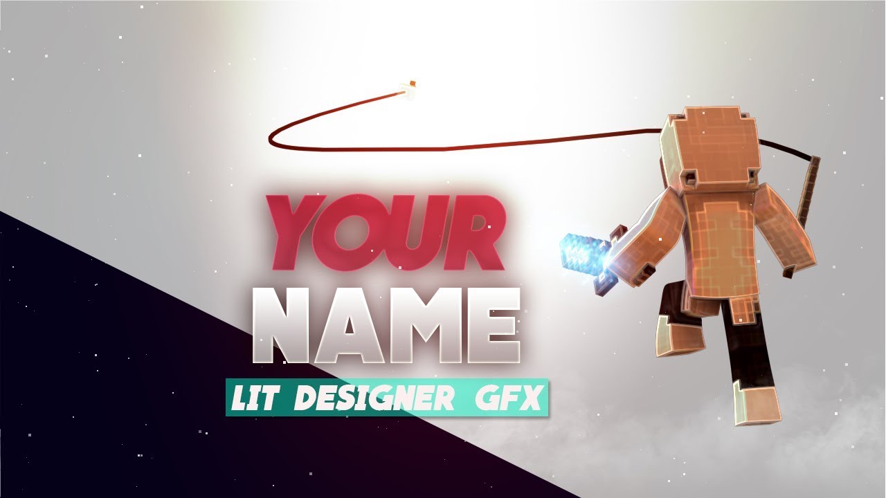 Minecraft Bannière Speed art [2] ~ Free Download (Template) C4D ...