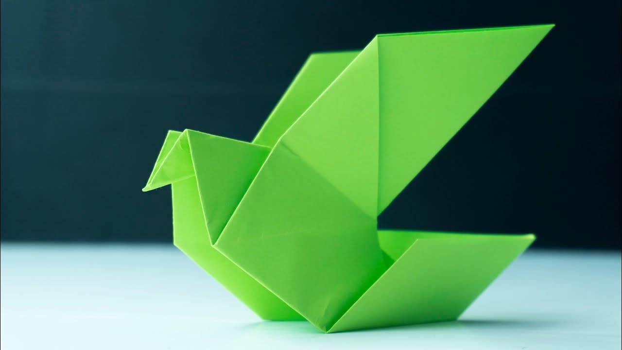 Cómo hacer una paloma de papel - YouTube