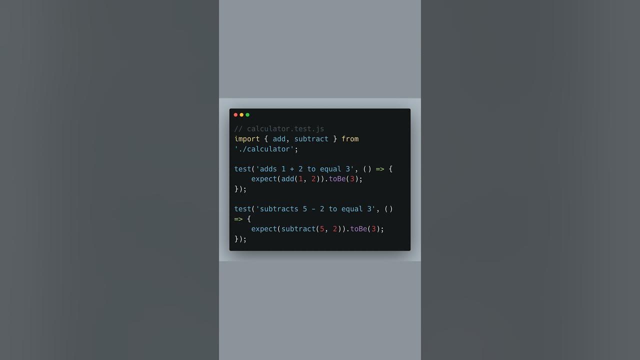 Master Jest Unit Testing By Building a Calculator #JavaScript - YouTube