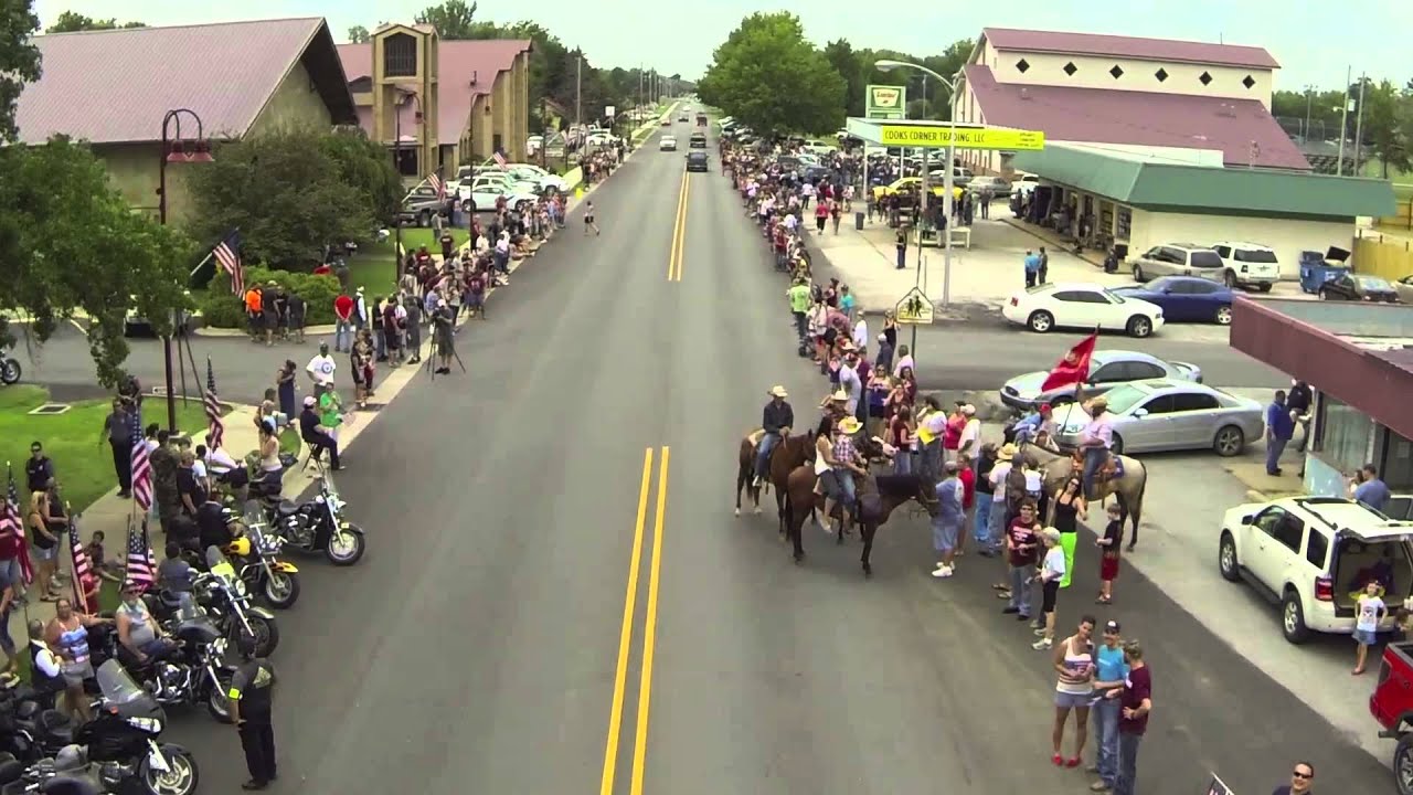 Gentry Funeral of Lance Cpl. Benjamin Tuttle RAW FOOTAGE - YouTube
