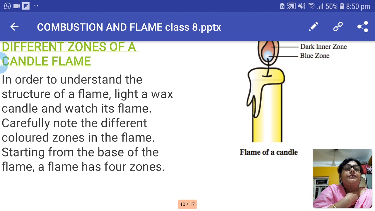 Structure of a flame Class 8 Science Dated 23/06/2020 - YouTube