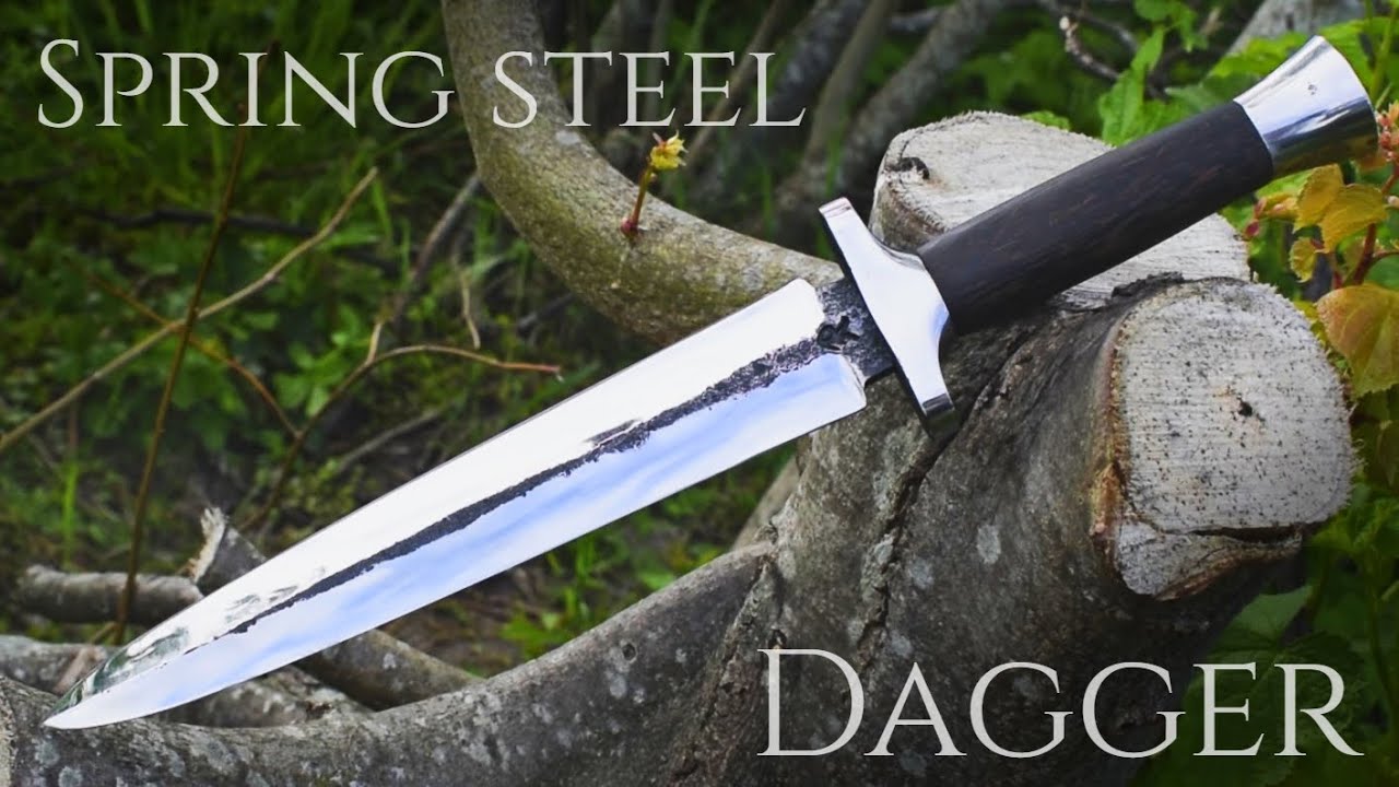 Dagger Making - Scrap Spring Steel Dagger - YouTube