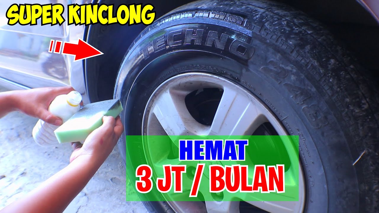 CARA MENGKILAPKAN BAN TANPA SEMIR BAN || semir ban mobil super kinclong ...