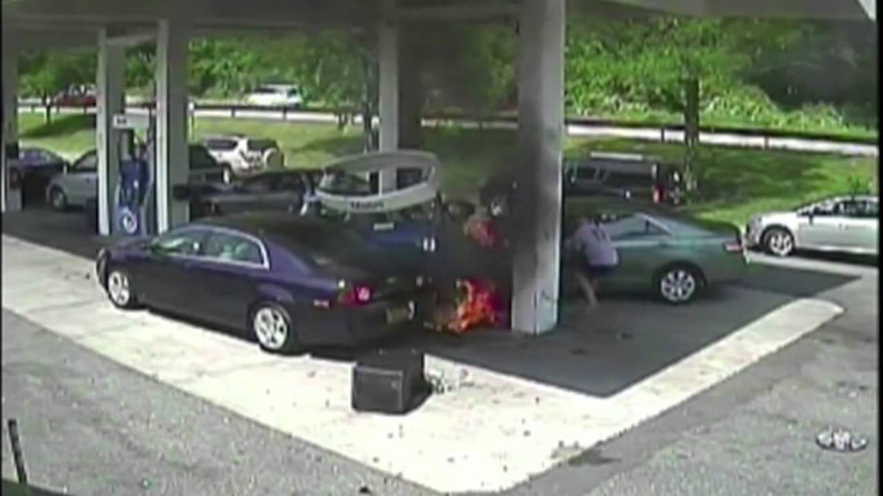 gas pump explosion - YouTube