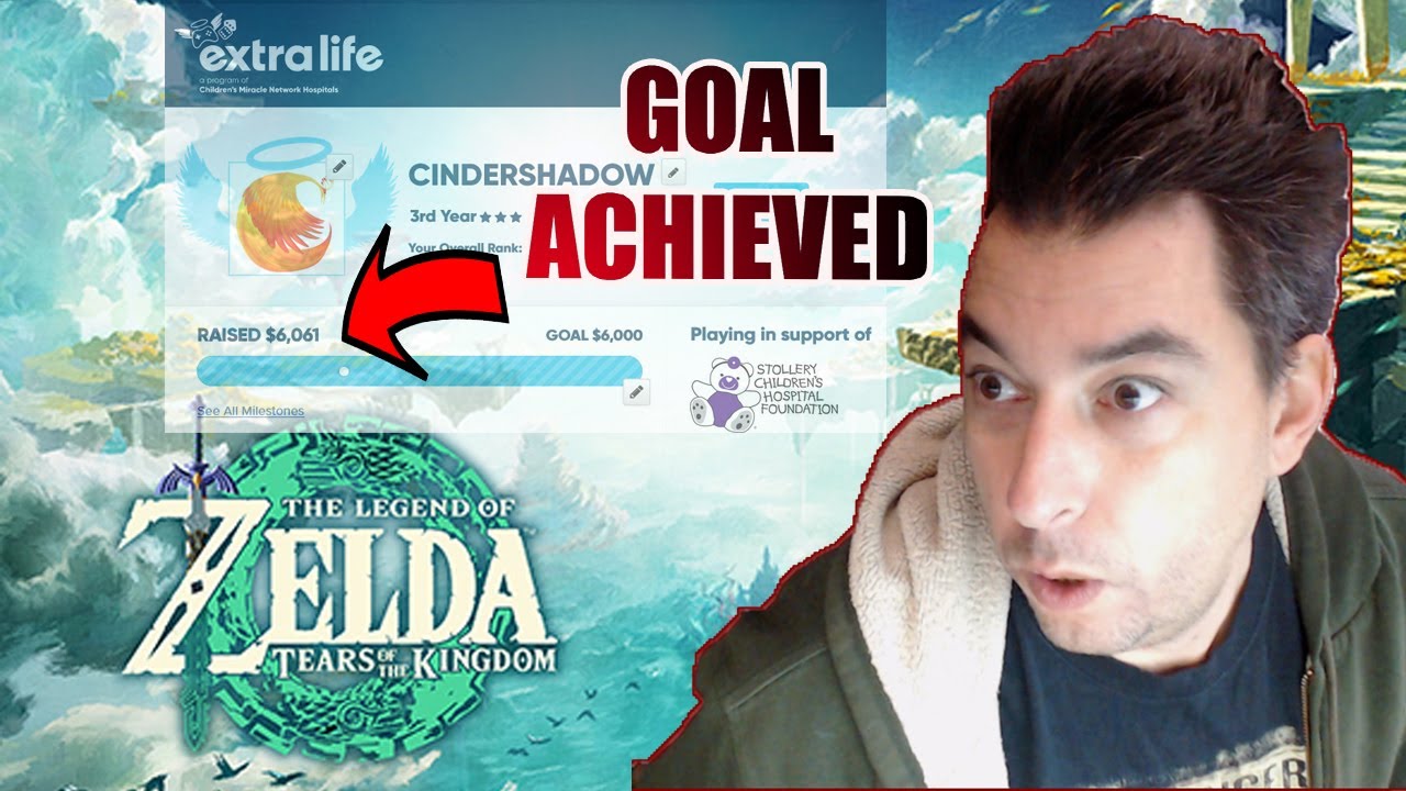 OMG We Reached The EXTRA-LIFE Goal, Time To Celebrate! | Zelda Tears Of ...