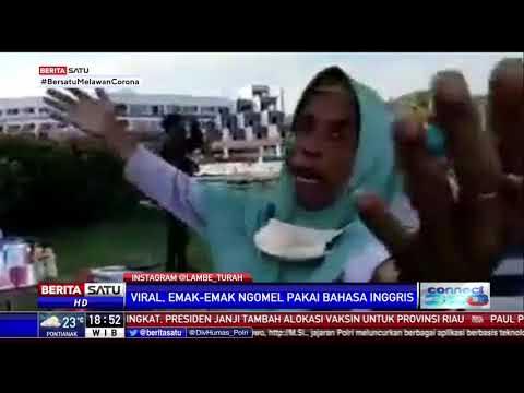 Video Viral! Emak-Emak Ngomel Pakai Bahasa Inggris Saat Ditertibkan Polisi - YouTube