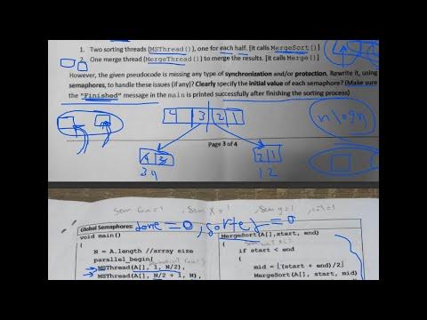 OS Revision (After Midterm) + Solving 2023 Semaphore Question - YouTube