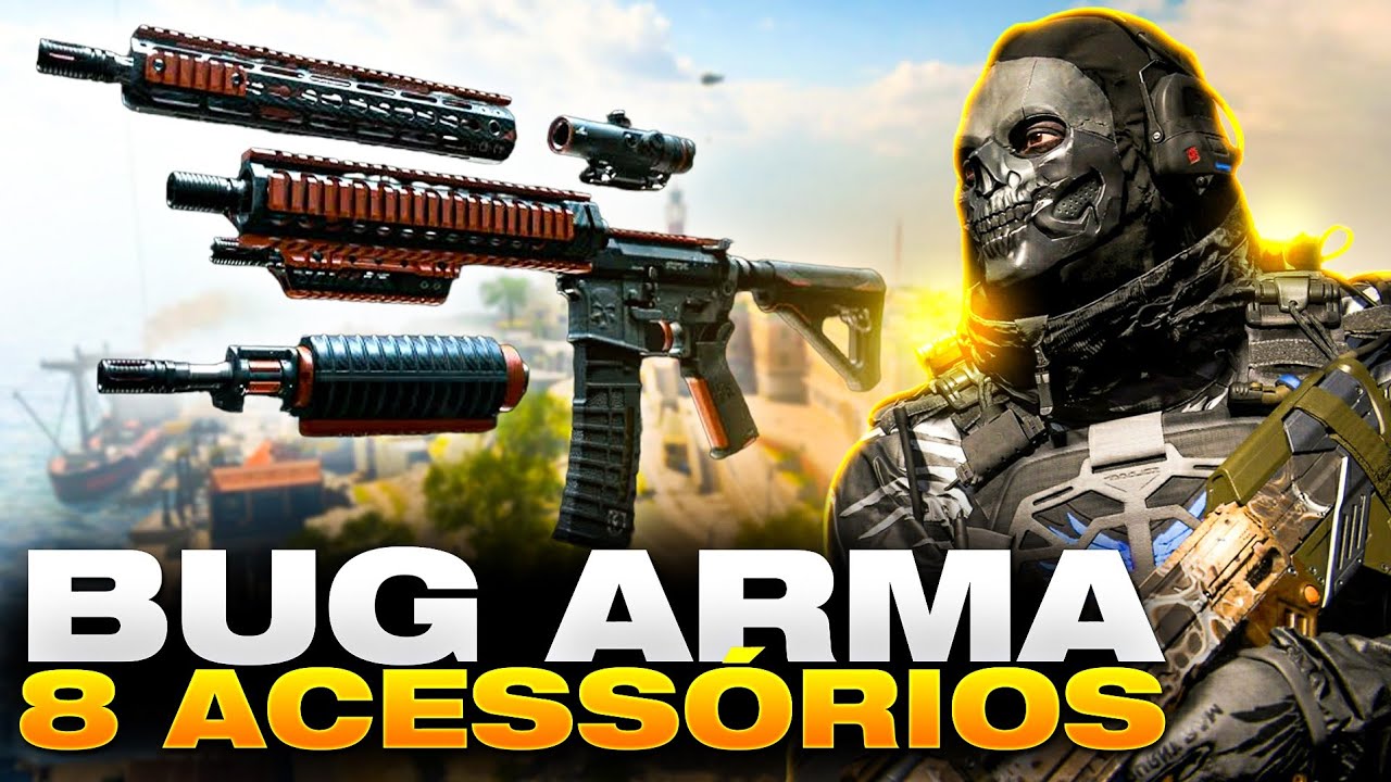 COMO COLOCAR 8 ACESSÓRIOS NA SUA ARMA DO WARZONE NOVO GLITCH/BUG fazer sua arma com 8 acessórios ...
