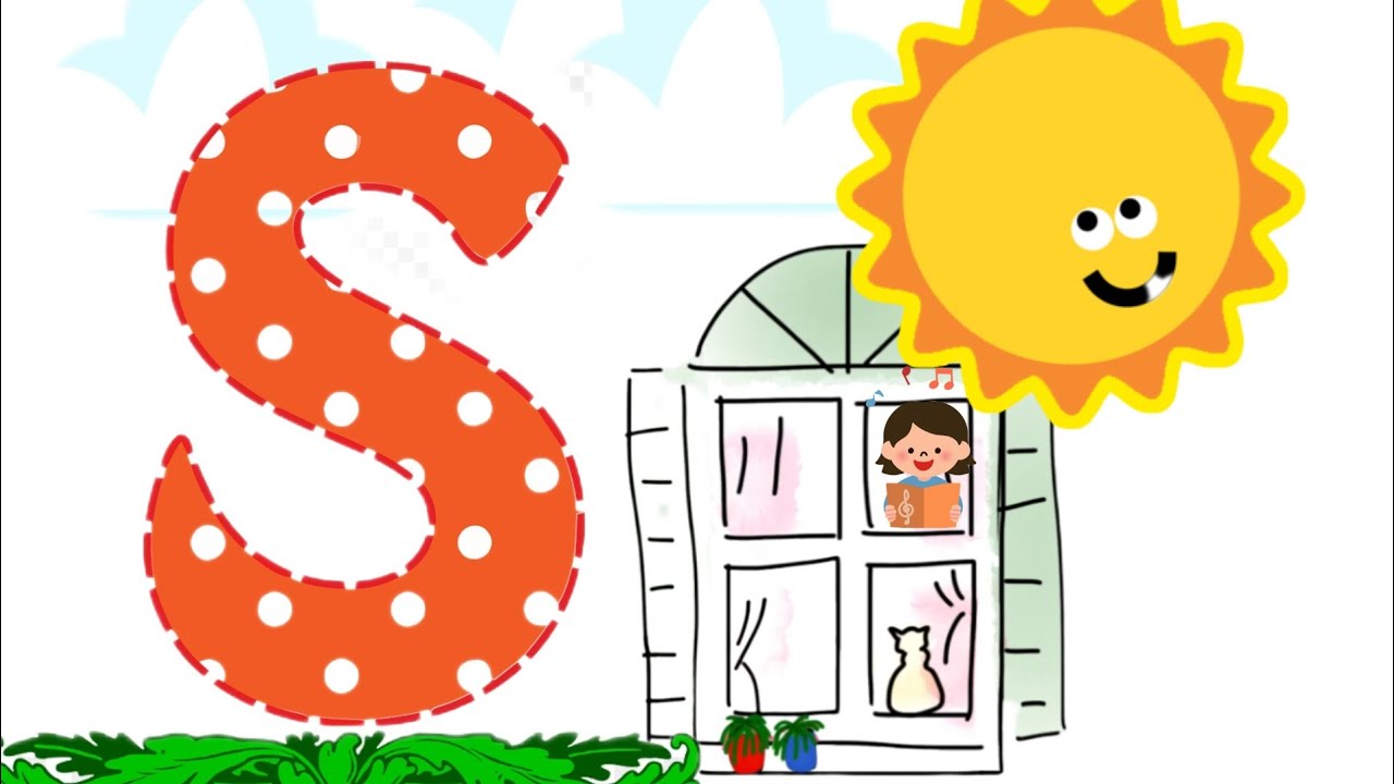 preschool letter writing practice | letter S | Sun drawing #preschool # ...