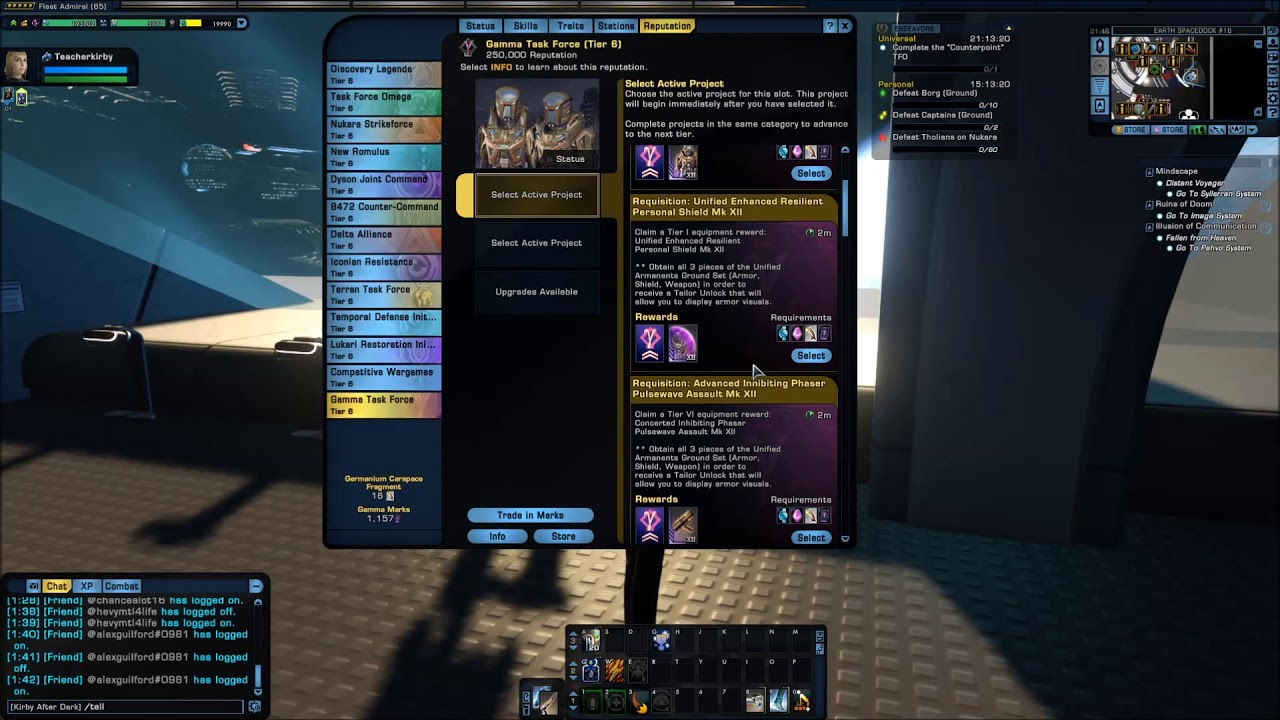 Star Trek Online - Teacher's Corner - Gamma Task Force Reputation - YouTube