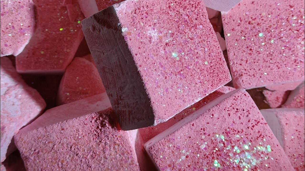 Dreamy chalk building blocks#炸耳健身房粉笔声控 - YouTube