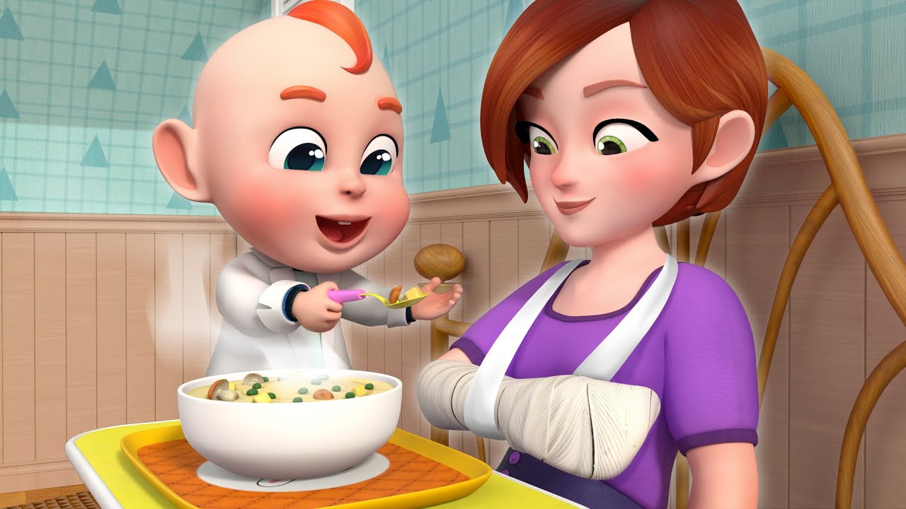 Mommy Got A Boo Boo | Taking Care of Mommy | Nursery Rhymes & Kids ...
