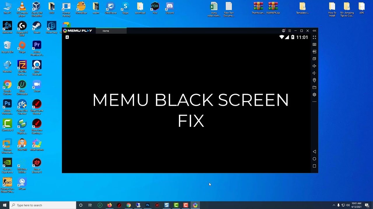 Memu Emulator Black Screen Fix 2022 - YouTube