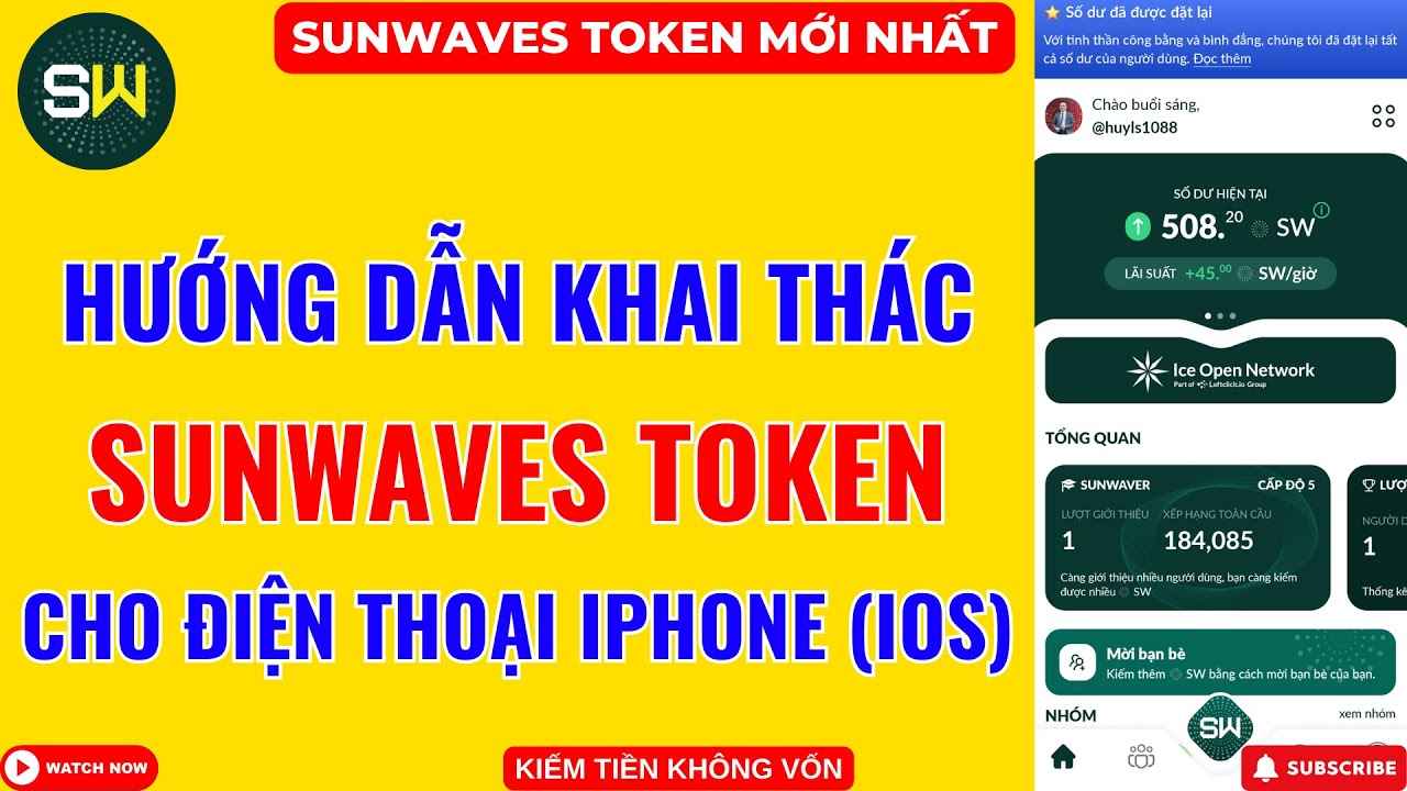 SunWaves - Hướng Dẫn Đăng Ký Và Khai Thác SunWaves Token Trên IOS ...