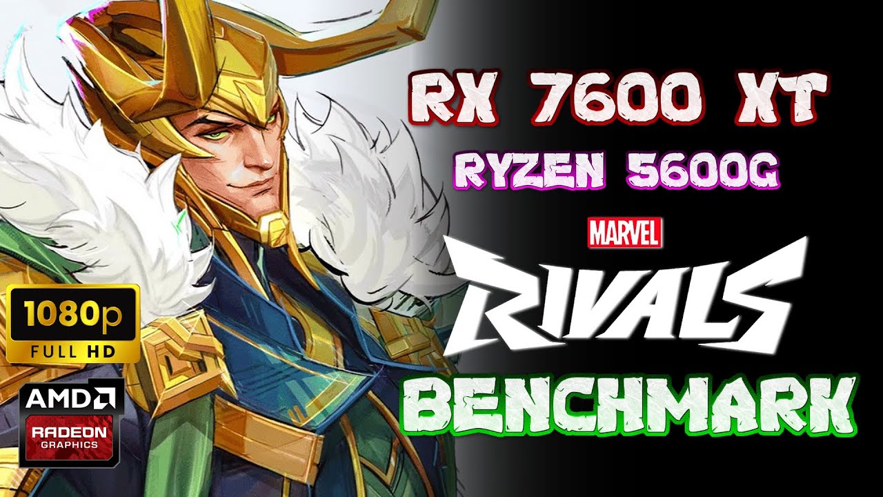 RX 7600 XT | MARVEL RIVALS | BENCHMARK LOKI | 1080p, LOW SETTINGS, FSR ...