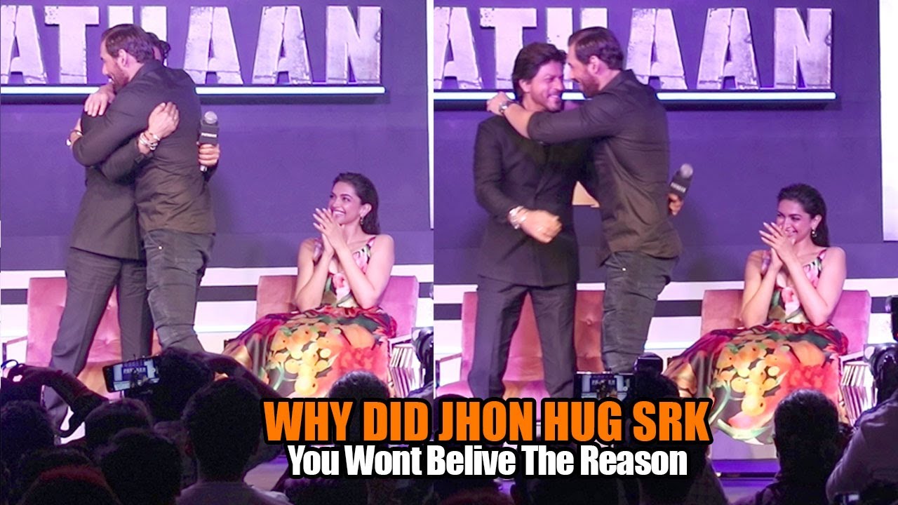 Why Did Jhon get Up To Hug Srk In Middle Of Press Conference | Pathan ...