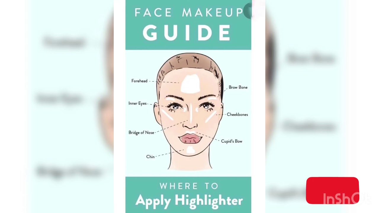 How to apply “Highlighter “ face make up guide#short#Shorts - YouTube