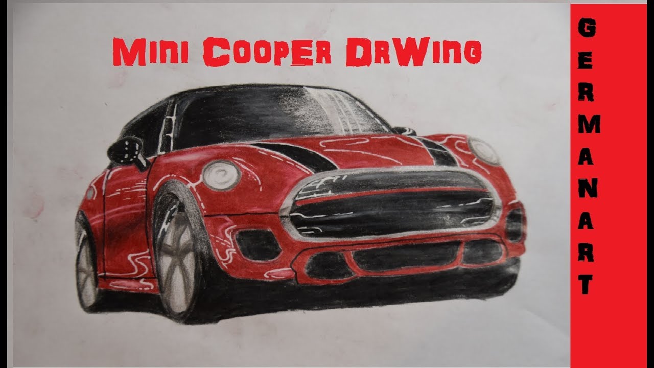 How to Draw a Mini Cooper - YouTube