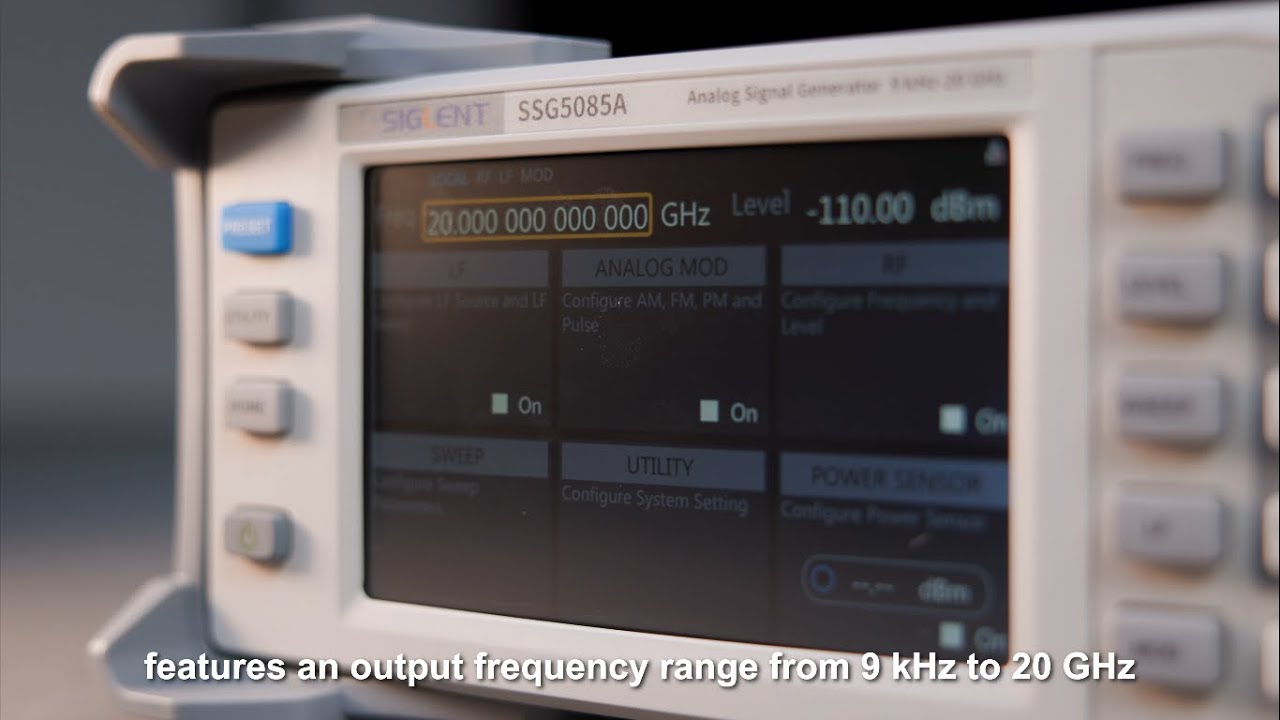SIGLENT SSG5000A Series RF Signal Generator Introduction - YouTube