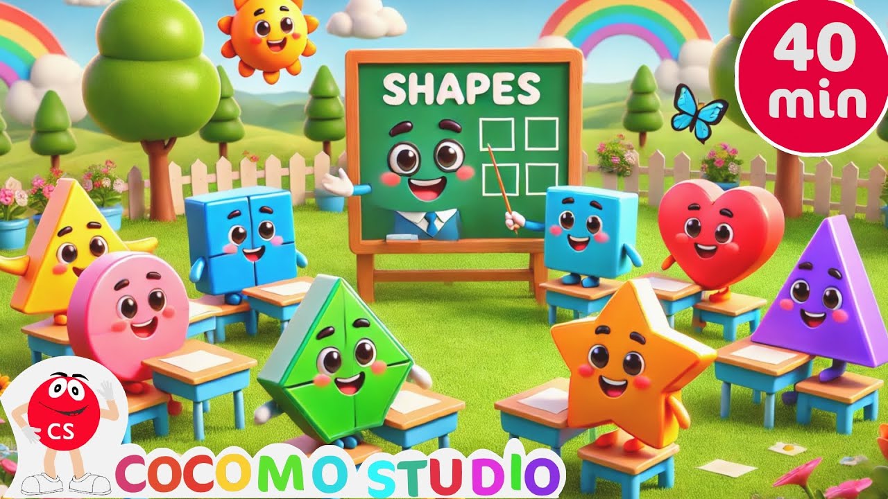 Sing along Shapes Song - with lyrics (featuring Debbie Doo) - CoComo ...