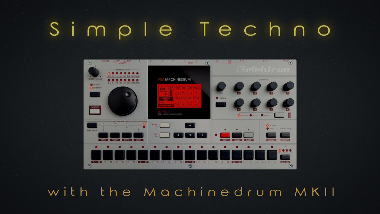 Welcome Back - Simple Techno Jam with the Elektron Machinedrum MK2 (No ...